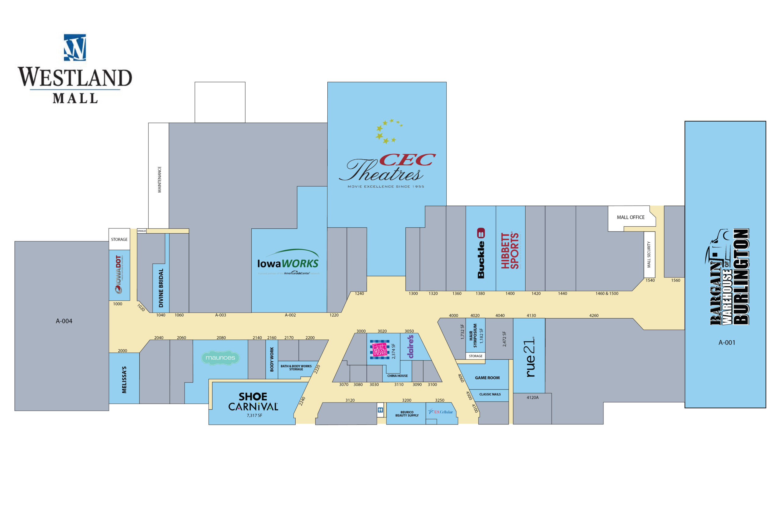 ALL STORES Westland Mall ALL STORES Westland Mall
